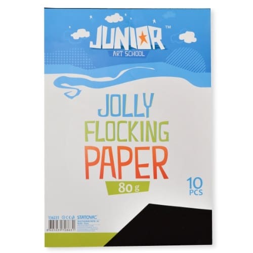 Flocking papir crna A4 10K Jolly flocking paper 136231