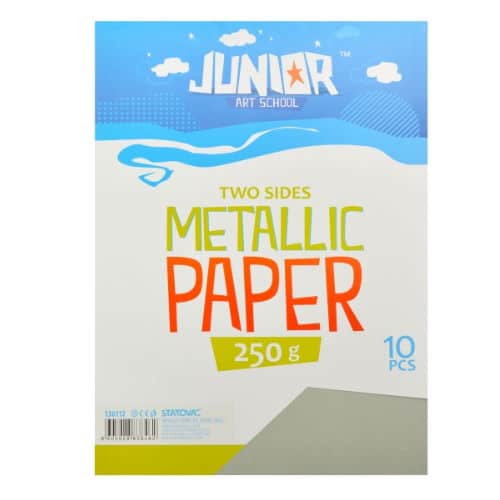 Papir metalik srebrna A4 250g 10K Jolly Metalic Paper 136112