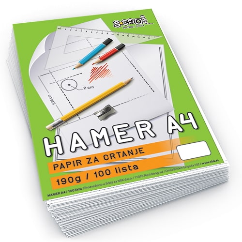 Hamer papir A4 100l 190gr S-Cool NS19015 SC115