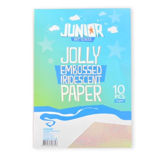 Sjajni papir bela A4 10K Jolly Embossed Iridescent Paper 136148