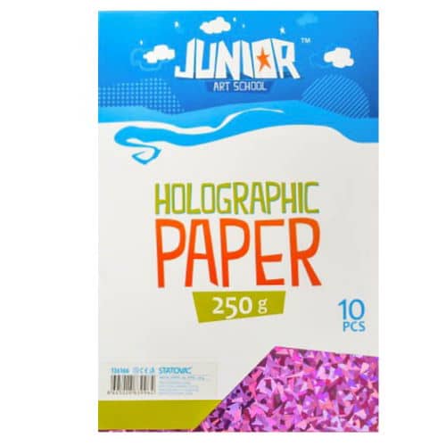 Papir hologramski roze A4 250g 10K Jolly Holographic Paper 136166