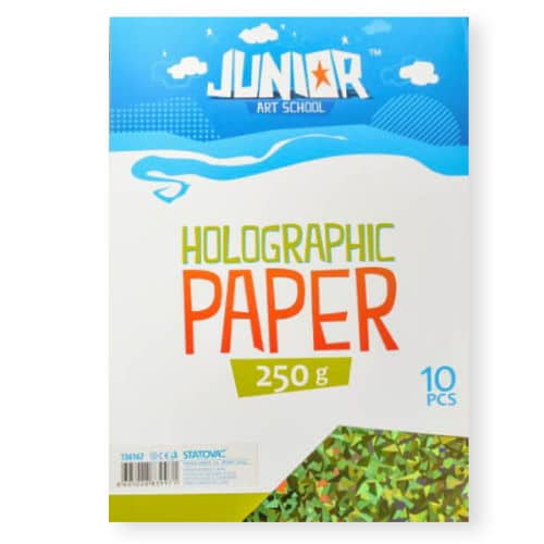 Papir hologramski zelena A4 250g 10K Jolly Holographic Paper 136167