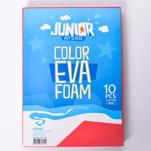 Jolly Color Foam eva pena crvena A4 10K 134030