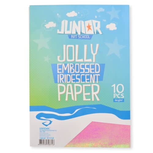 Sjani papir roze A4 10K Jolly Embossed Iridescent Paper 136147