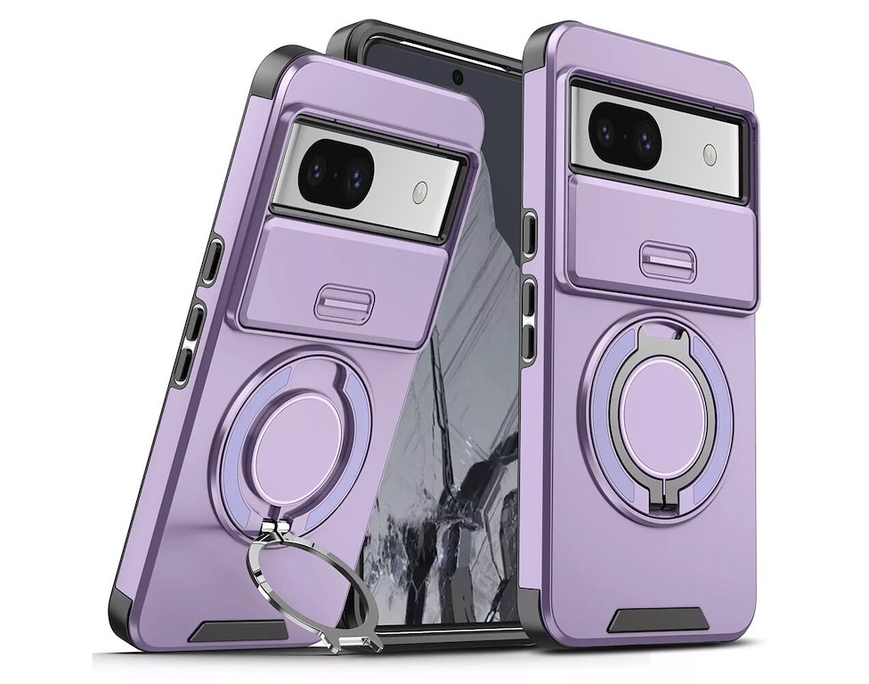 Futrola CamShield Ring stand - Google Pixel 8A ljubicasta