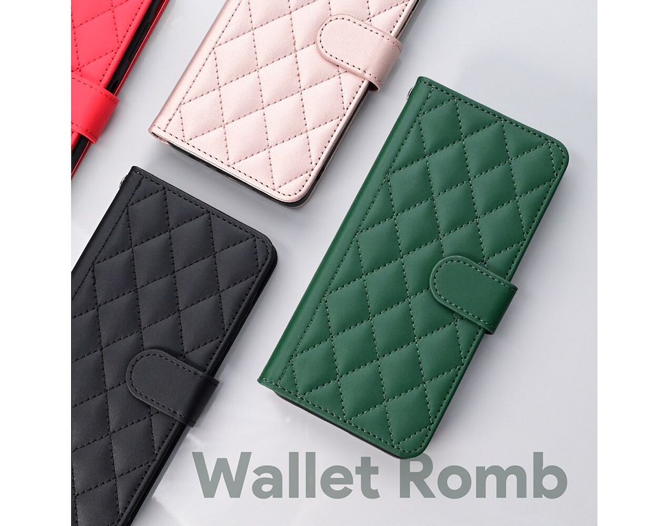 Futrola Wallet Romb - Huawei Honor X6b crna