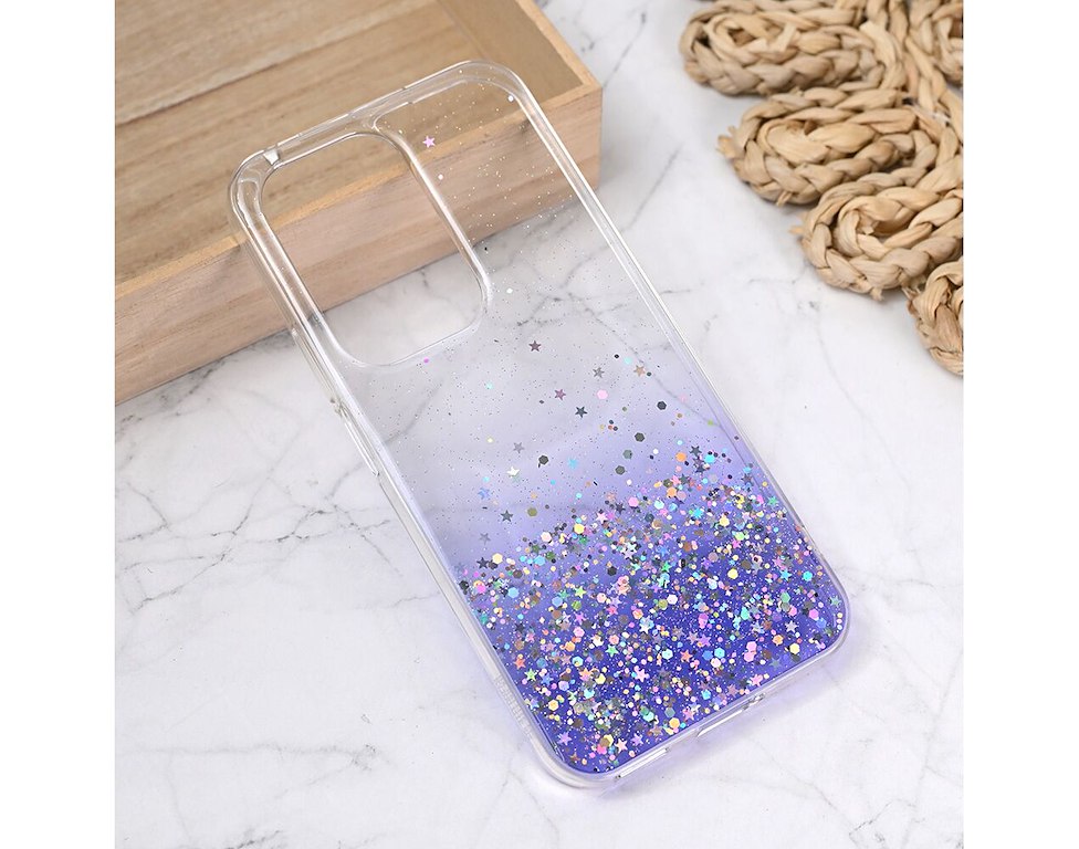 Silikonska futrola Glitter - Huawei Honor 200 Lite ljubicasta