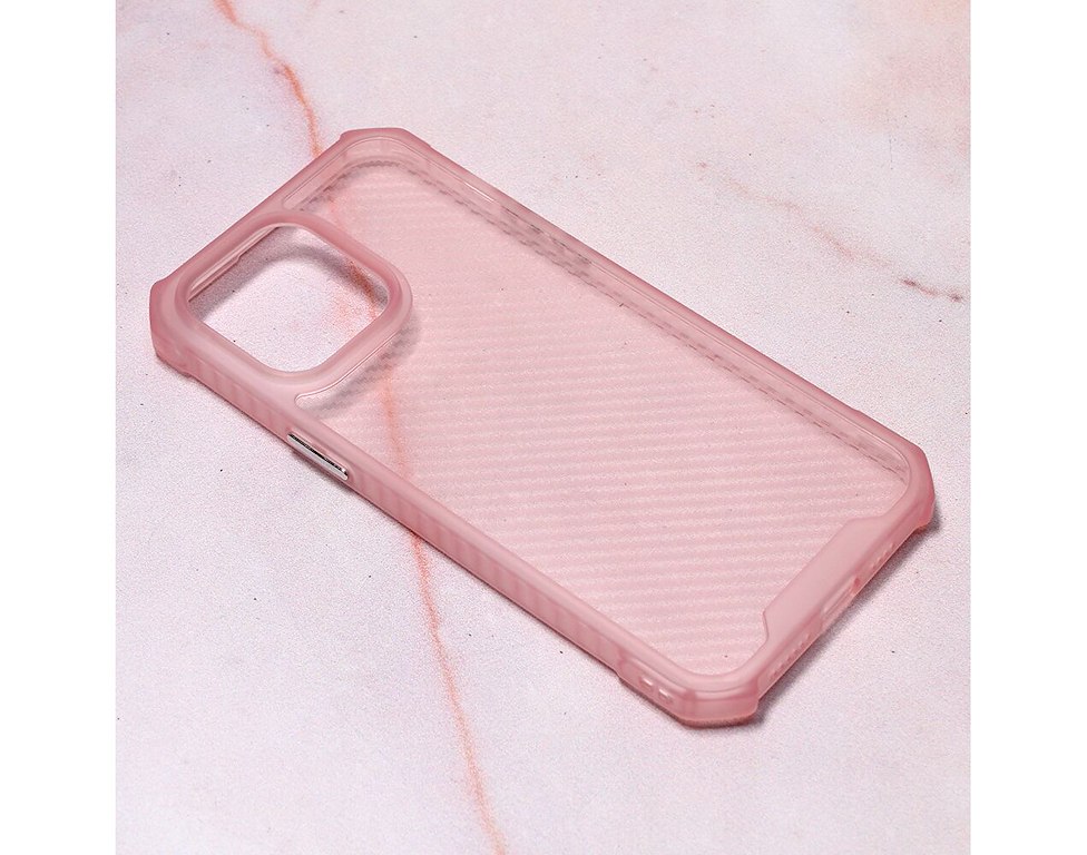 Futrola Carbon Crystal - iPhone 14 Pro Max 6.7 pink