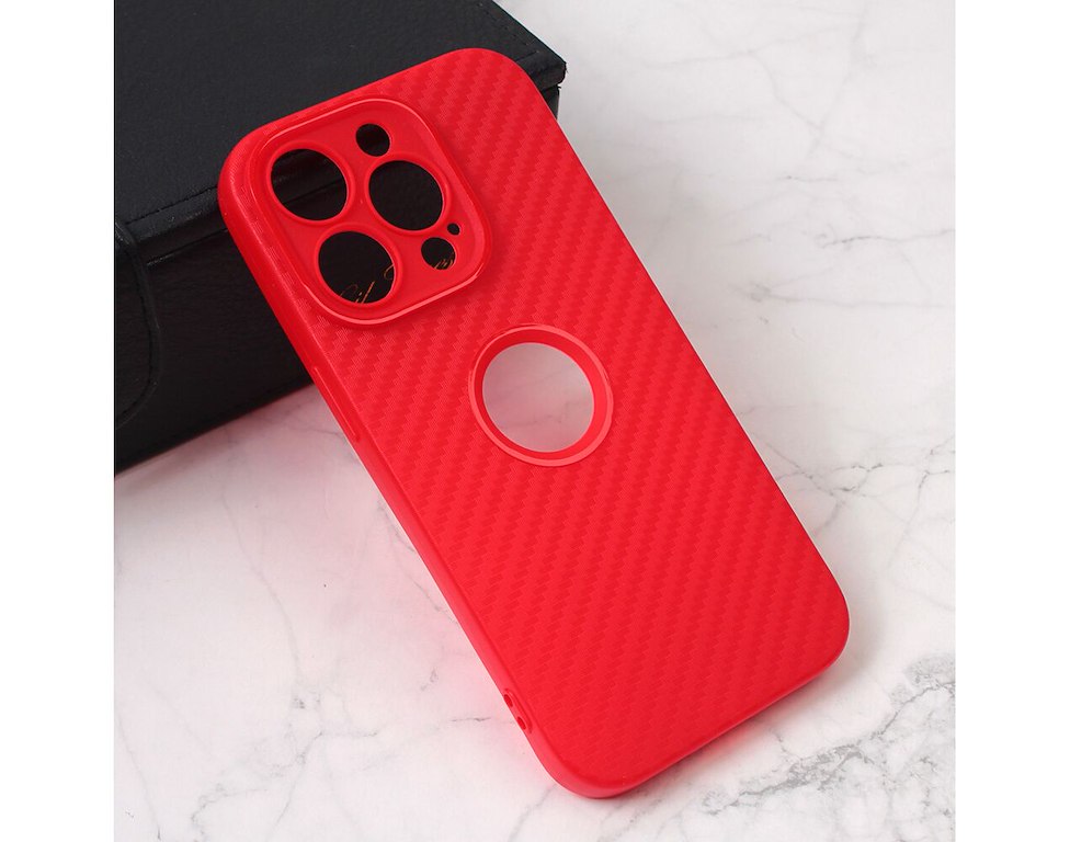 Futrola Carbon Stripe - iPhone 14 Pro crvena