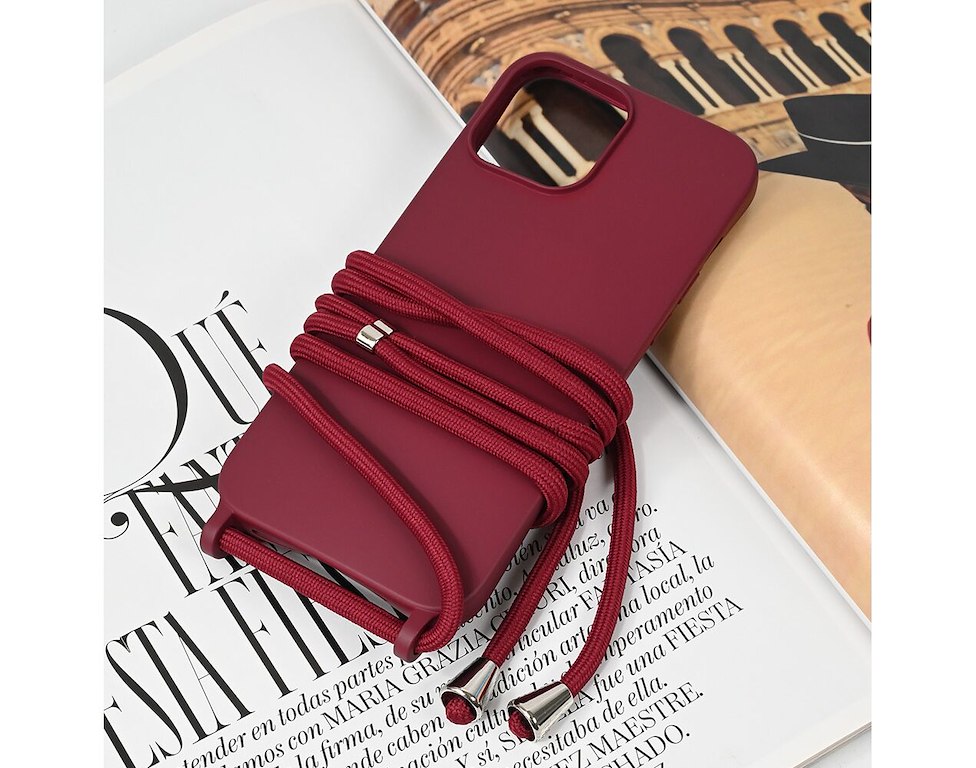 Futrola Crossbody - iPhone 13 Pro Max 6.7 bordo