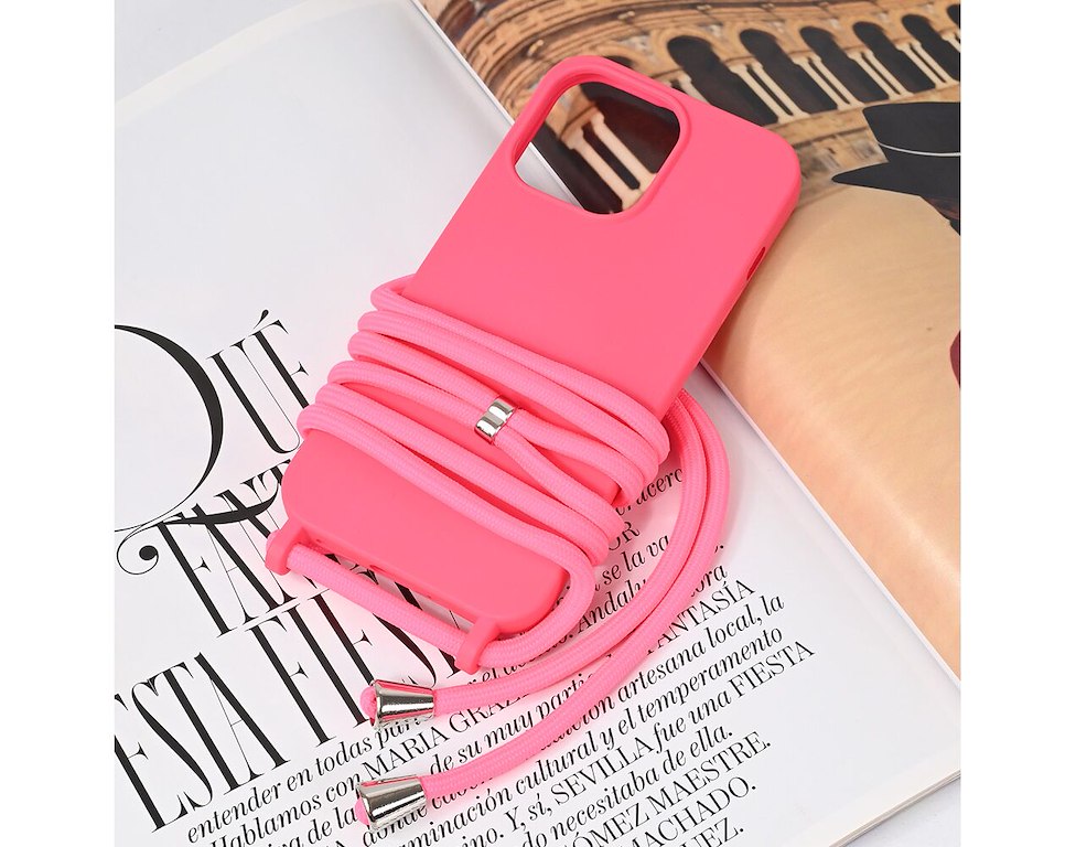 Futrola Crossbody - iPhone 13 Pro pink