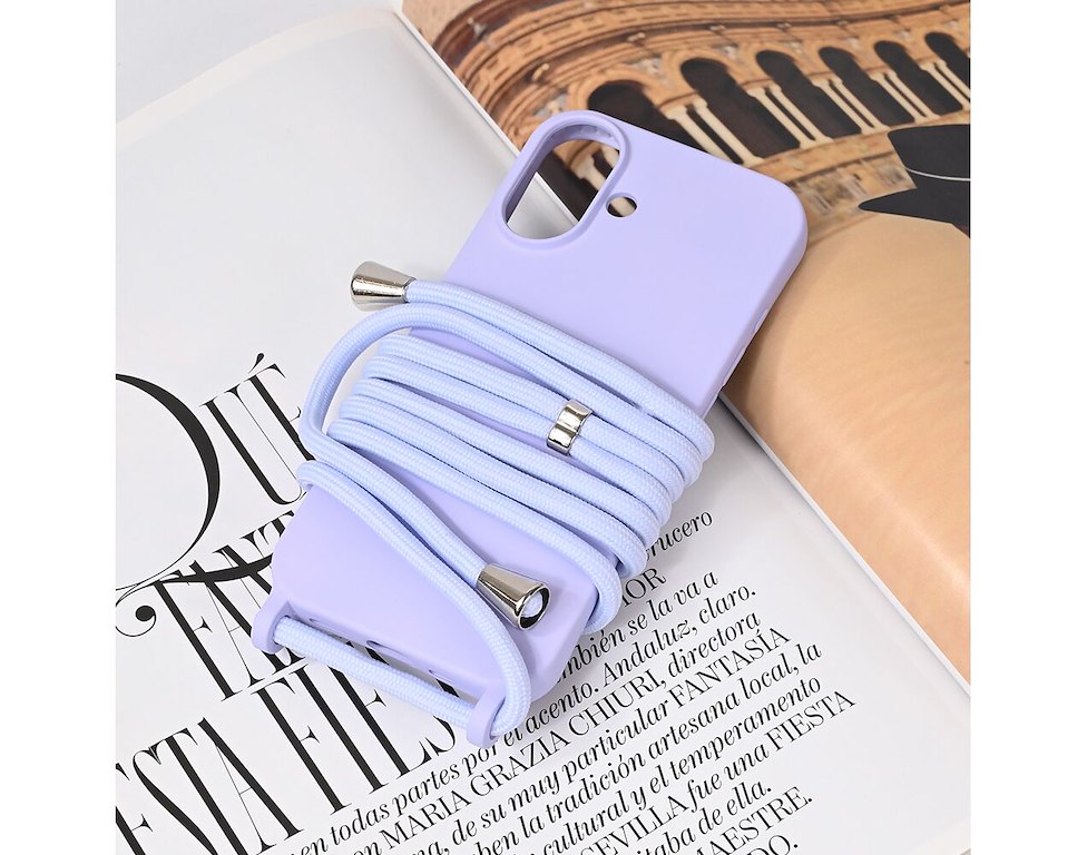 Futrola Crossbody - iPhone 16 6.1 ljubicasta