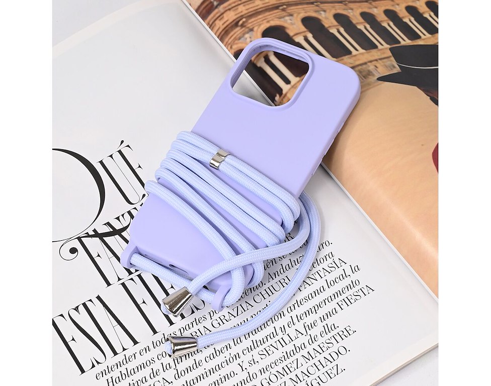 Futrola Crossbody - iPhone 16 Pro ljubicasta