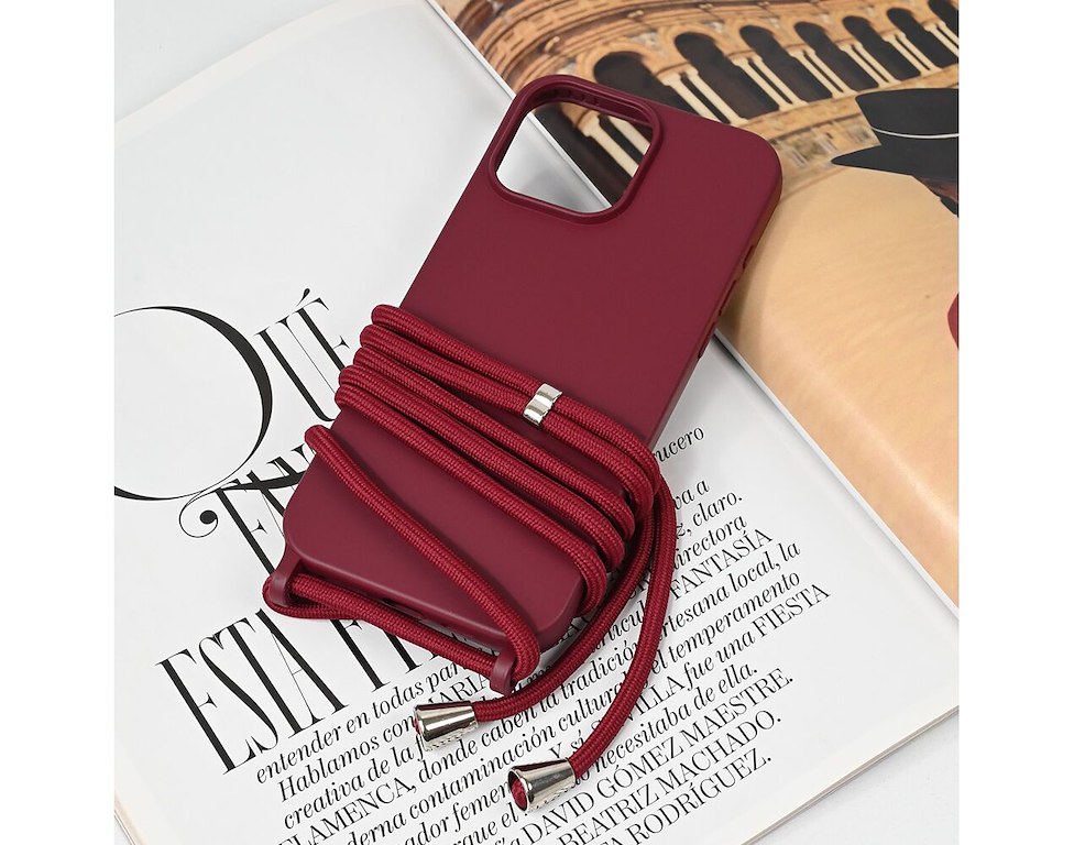 Futrola Crossbody - iPhone 16 Pro Max 6.9 bordo