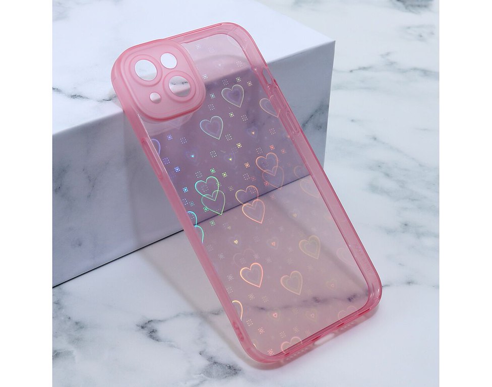 Futrola Heart Color IMD - iPhone 14 Plus (6.7) roze (MS)