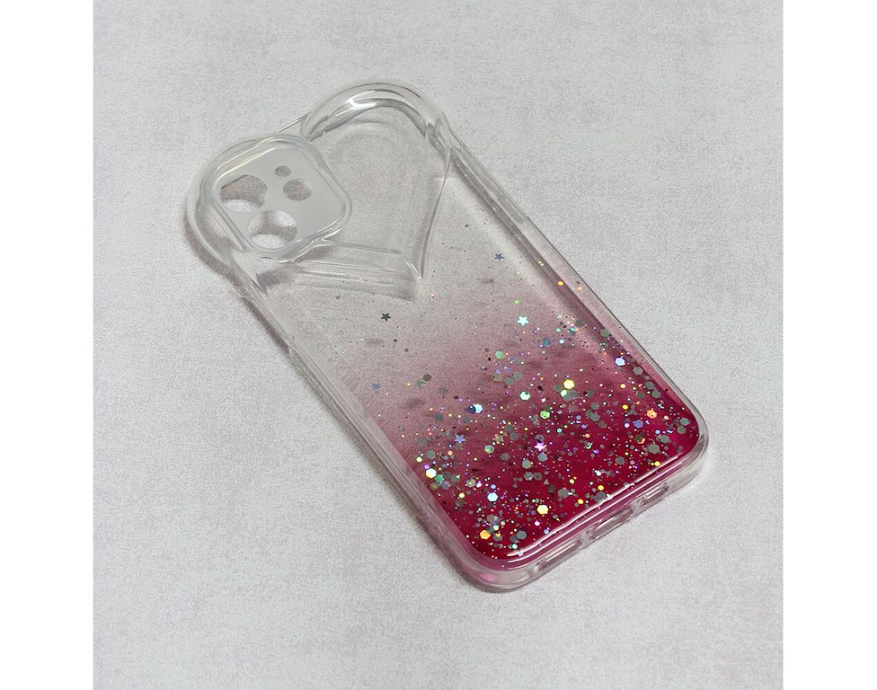 Futrola Heart Glitter - iPhone 12 6.1 pink
