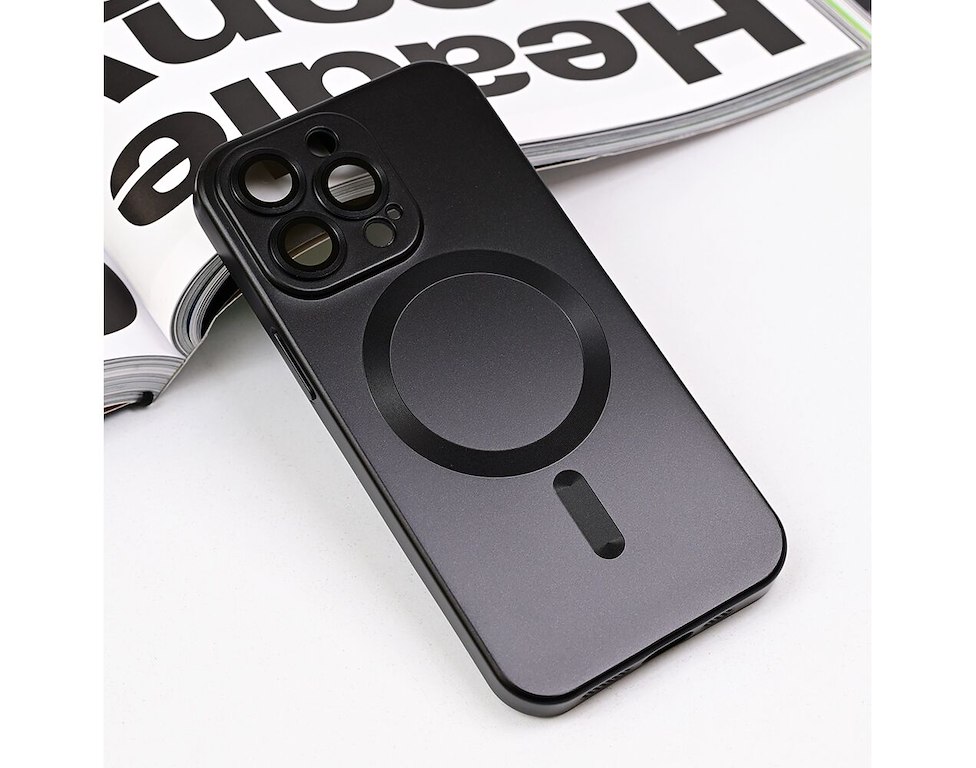 Futrola Magsafe Chrome - iPhone 13 Pro crna