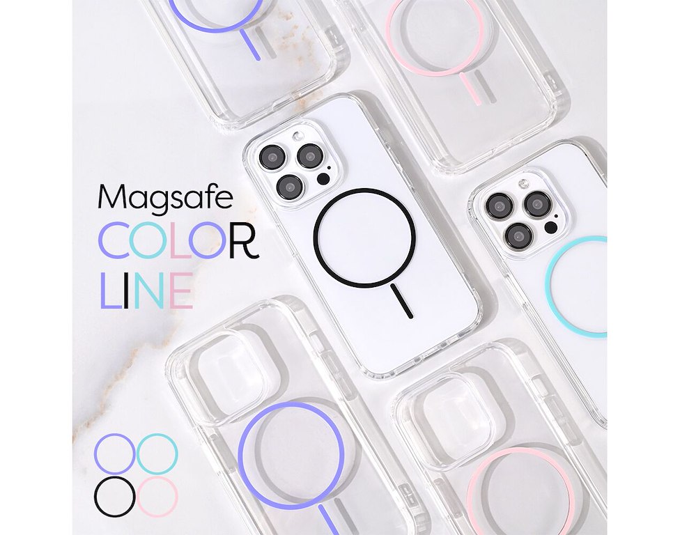 Futrola Magsafe Color Line - iPhone 16e crna
