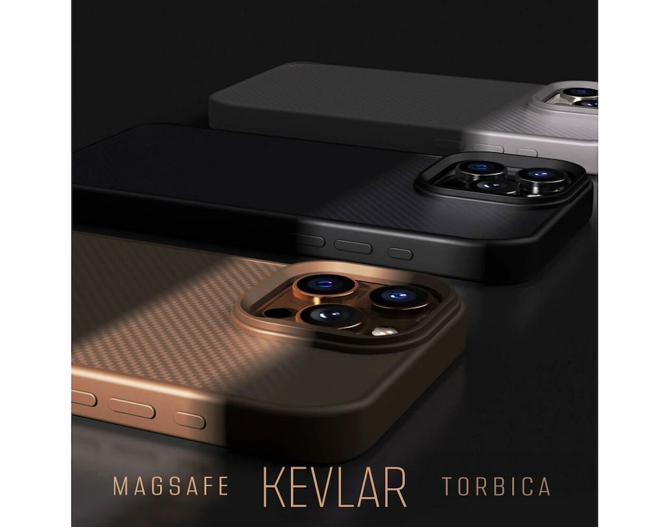 Futrola Magsafe Kevlar - iPhone 14 Pro siva