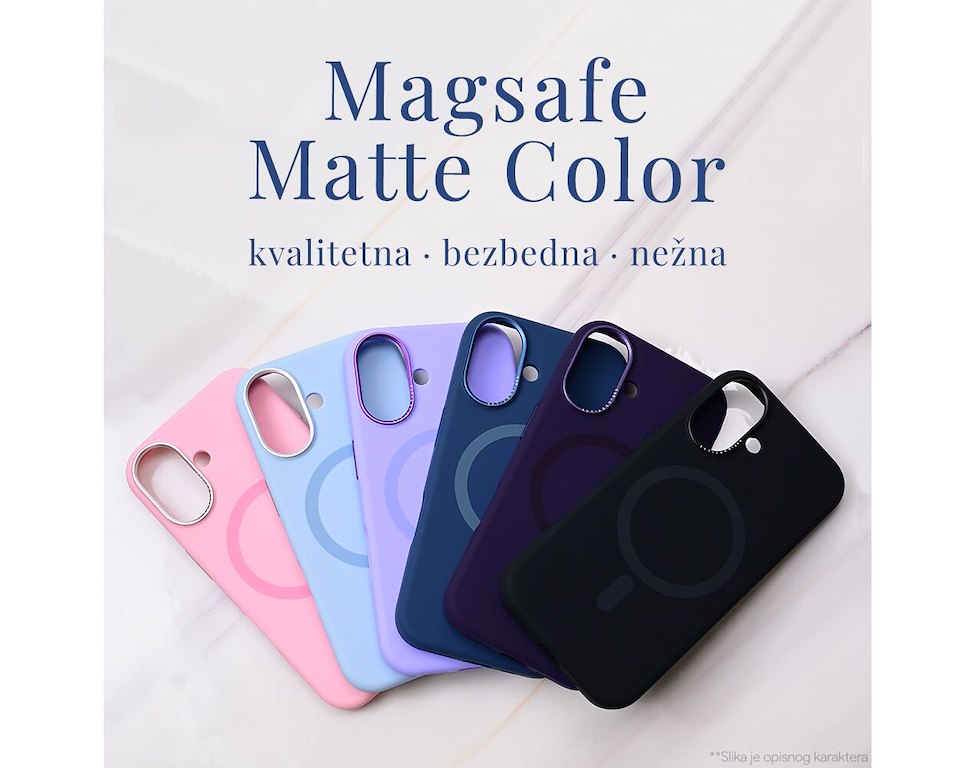 Futrola Magsafe mat Color iPhone 16 Pro Max 6.9 ljubicasta