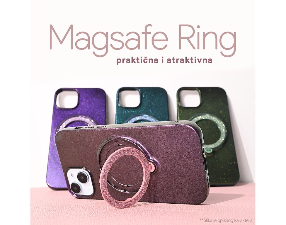 Futrola Magsafe Ring - iPhone 15 Plus 6.7 ljubicasta