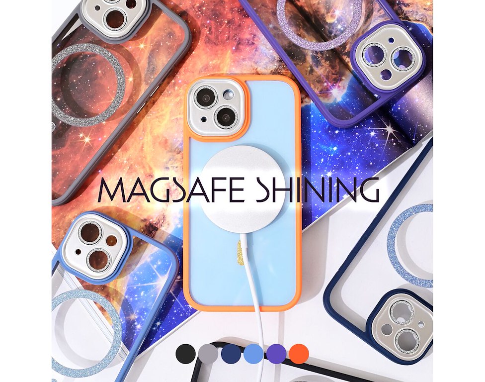 Futrola Magsafe shining - iPhone 13 Pro Max 6.7 siva