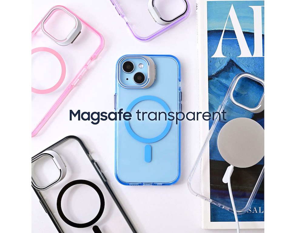 Futrola Magsafe Transparent - iPhone 13 Pro Max 6.7 pink