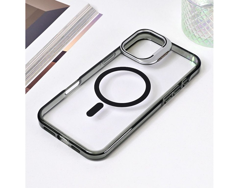 Futrola Magsafe Transparent - iPhone 16 Plus 6.7 crna