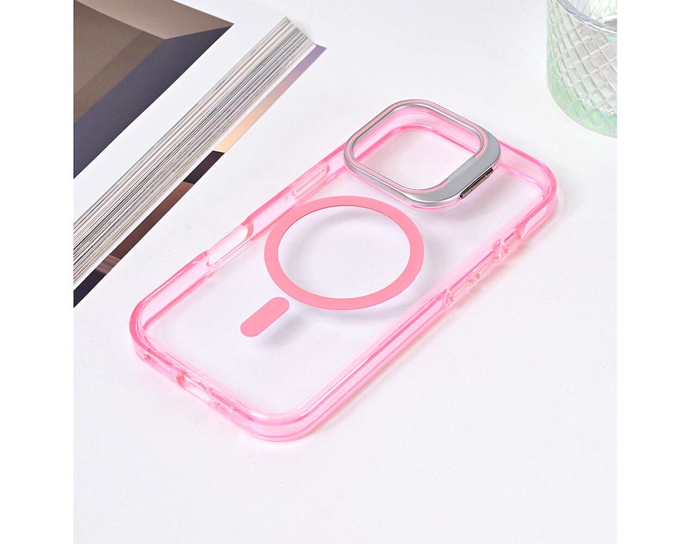 Futrola Magsafe Transparent - iPhone 16 Pro pink