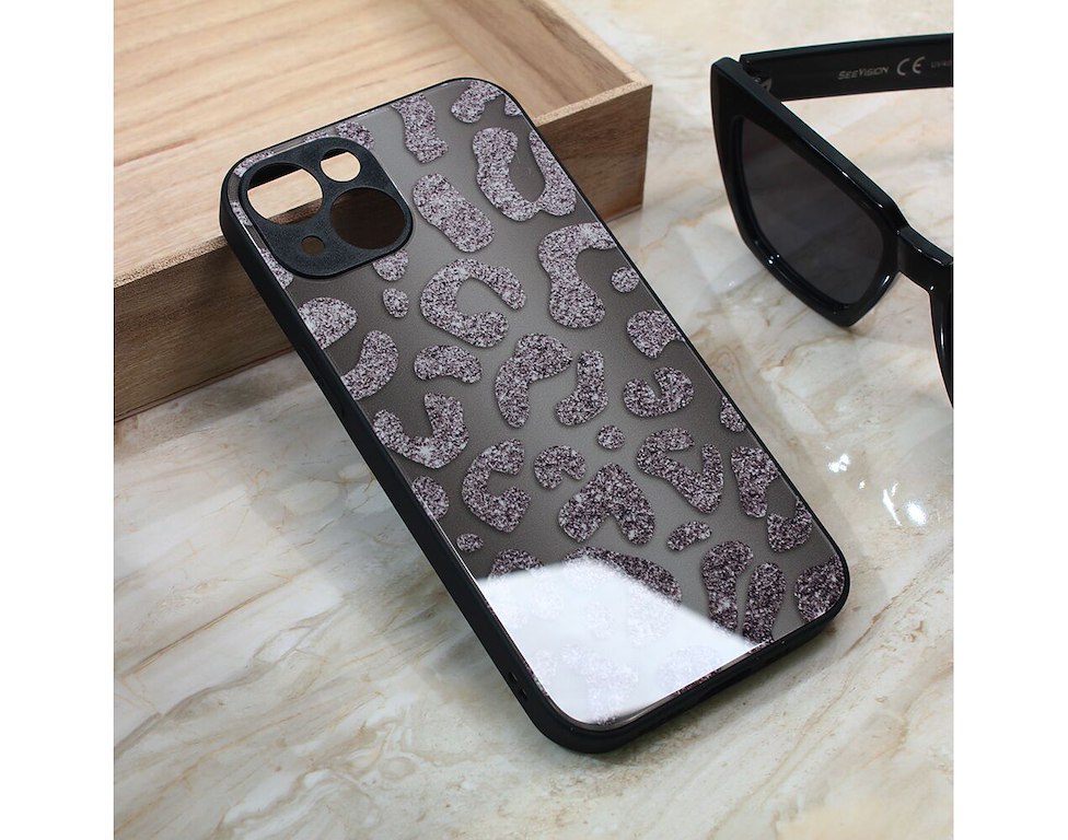 Futrola Shiny glass - iPhone 15 siva