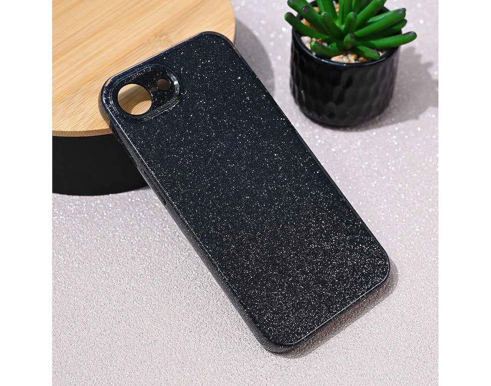Futrola Sparkle Dust - iPhone 16e crna