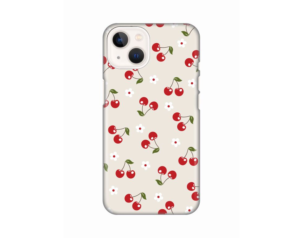 Silikonska futrola PRINT - iPhone 13 Cherry and Flowers