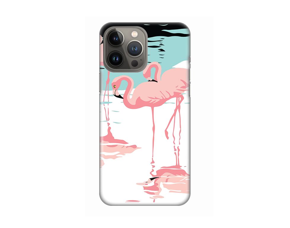 Silikonska futrola PRINT - iPhone 13 Pro Max 6.7 Pink Flamingos