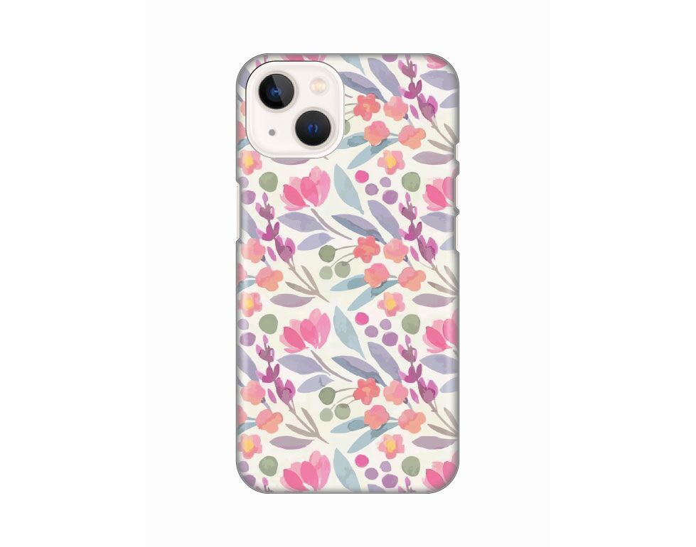 Silikonska futrola PRINT - iPhone 13 Watercolor Flowers