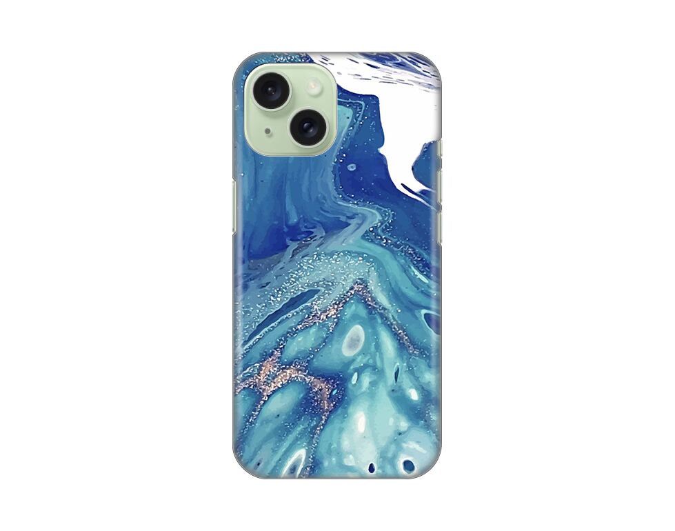 Silikonska futrola PRINT - iPhone 15 Blue Marble