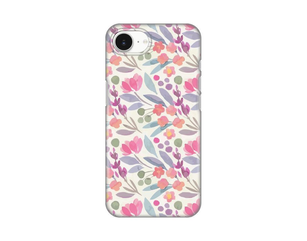 Silikonska futrola PRINT - iPhone 16e Watercolor Flowers