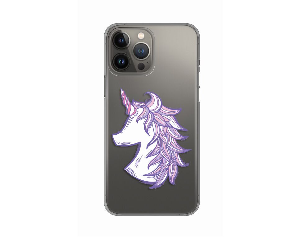 Silikonska futrola PRINT Skin - iPhone 13 Pro Max 6.7 Purple Unicorn