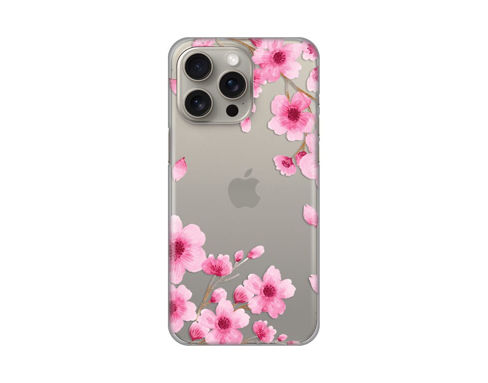 Silikonska futrola PRINT Skin - iPhone 15 Pro Max 6.7 Rose flowers