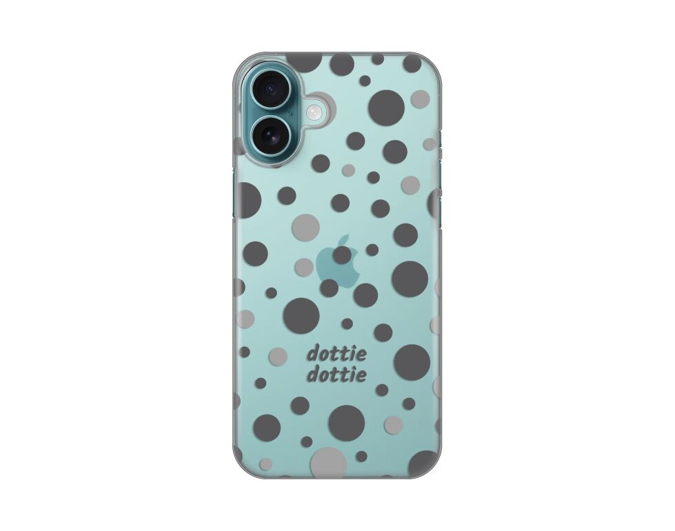 Silikonska futrola PRINT Skin - iPhone 16 Plus 6.7 Dottie Dottie Gray
