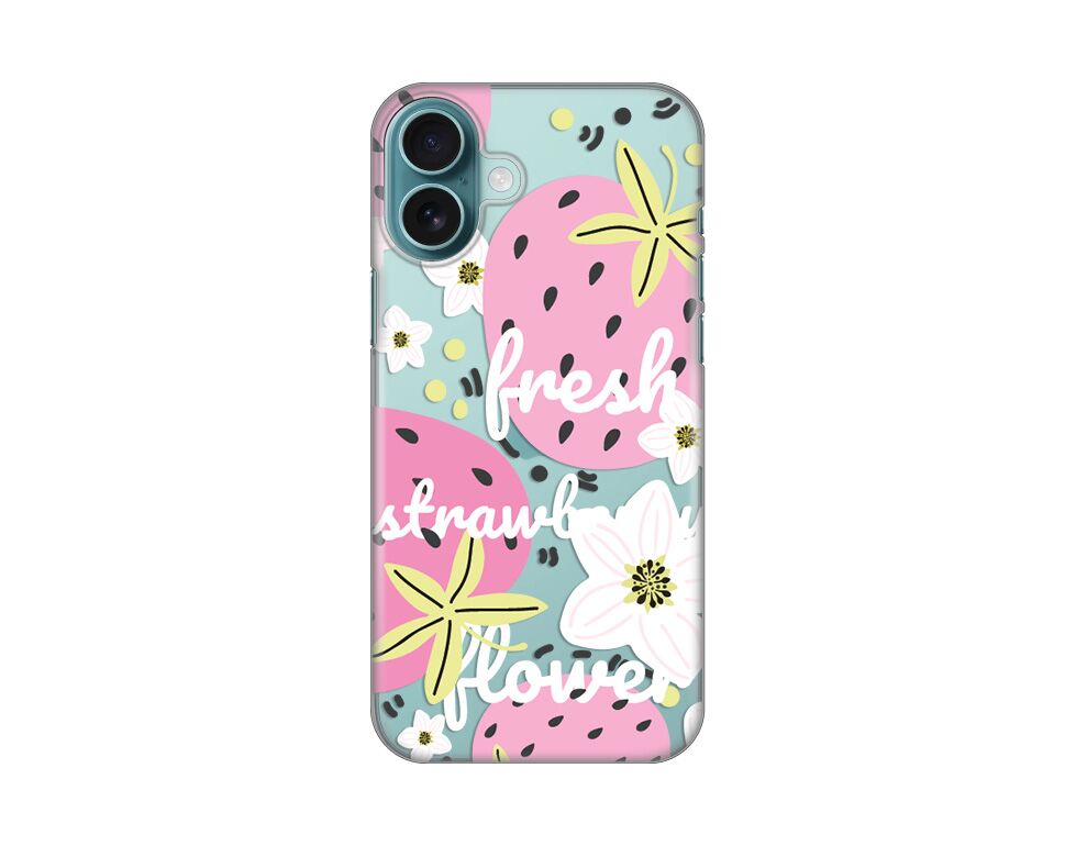 Silikonska futrola PRINT Skin - iPhone 16 Plus 6.7 Fresh Pink