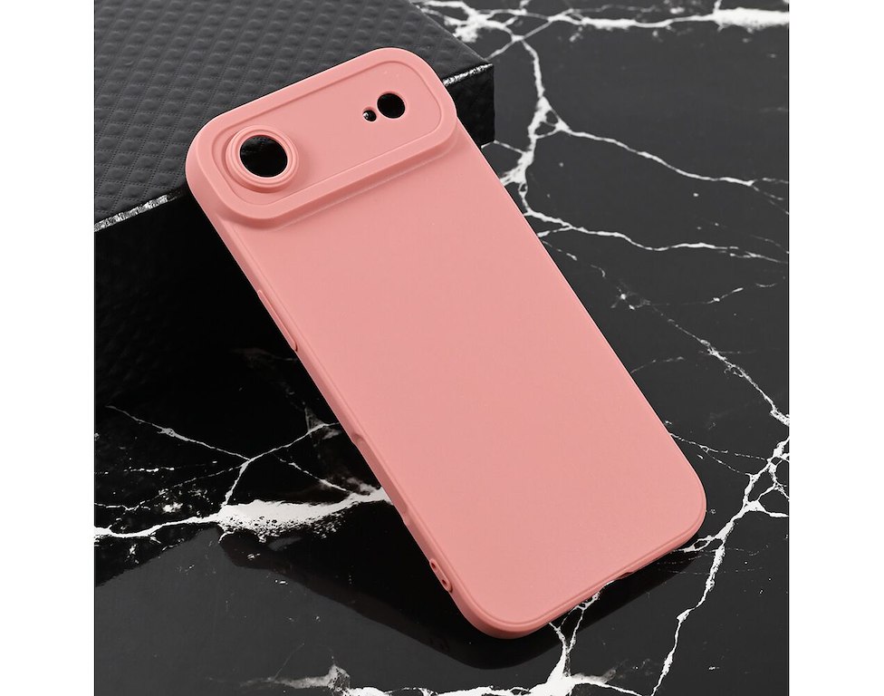 Silikonska futrola Teracell Giulietta - iPhone 17 Air mat tamno roze
