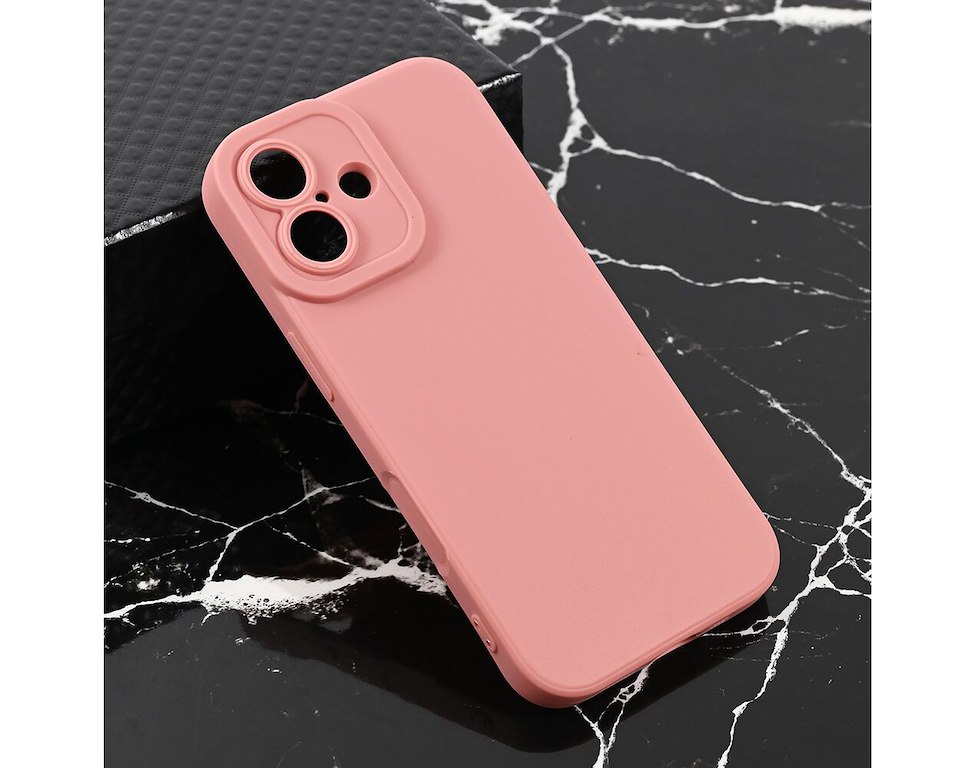 Silikonska futrola Teracell Giulietta - iPhone 17 mat tamno roze