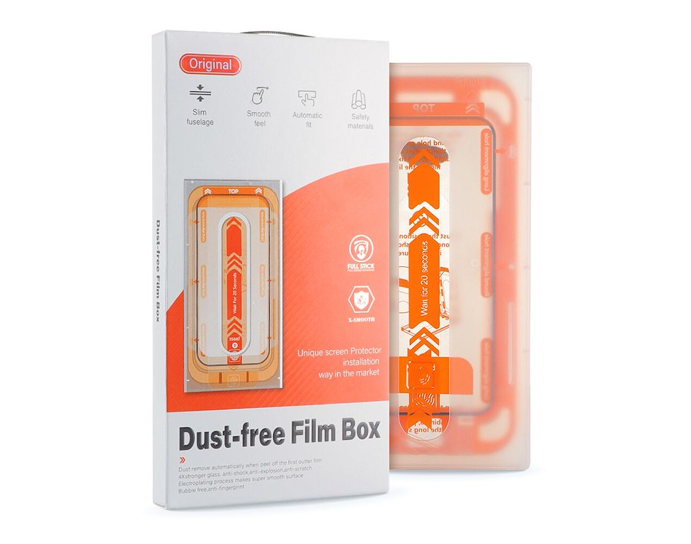Zastitna folija za ekran GLASS FILM BOX - DUST FREE za iPhone 16 Pro (6.3) (MS)