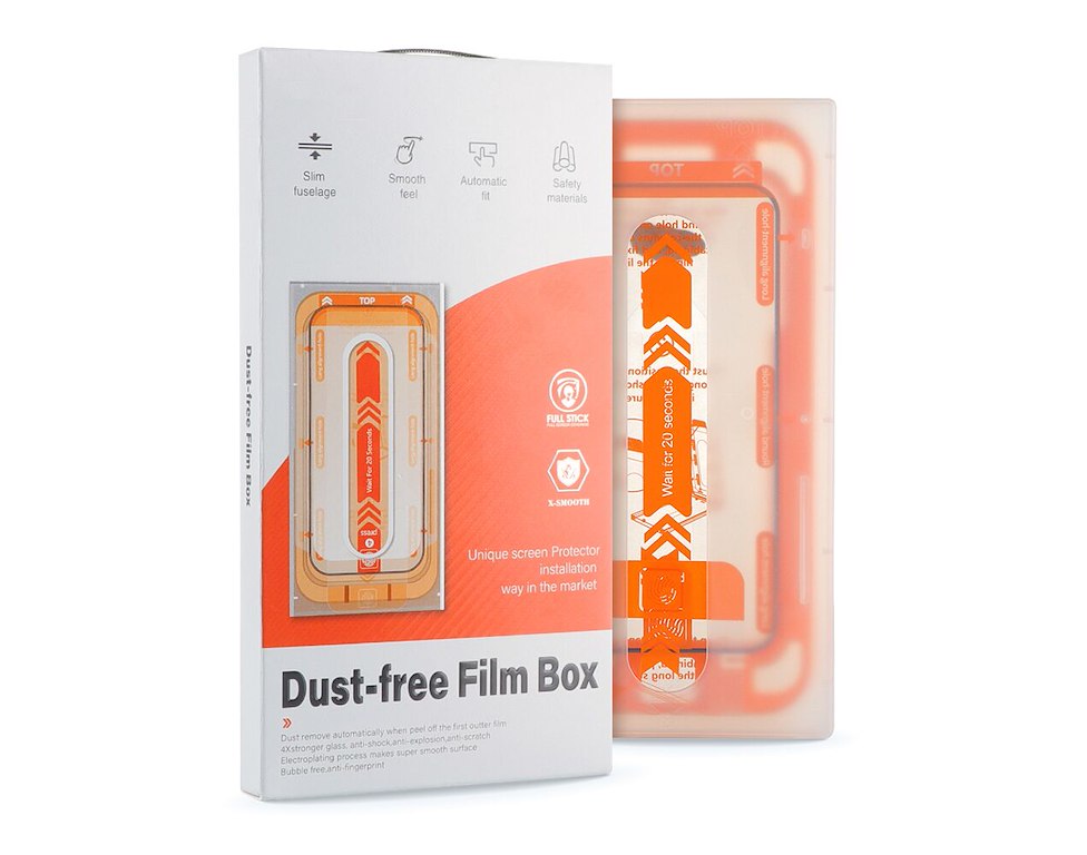 Zastitna folija za ekran GLASS FILM BOX - DUST FREE za iPhone 17 Pro Max (6.9) (MS)