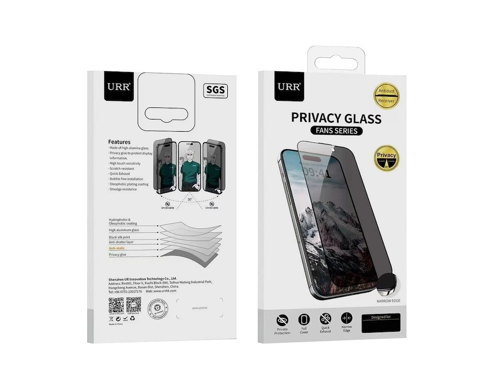 Zastitna folija za ekran PREMIUM PRIVACY GLASS - iPhone 15 Plus/14 Pro Max (6.7) (MS)