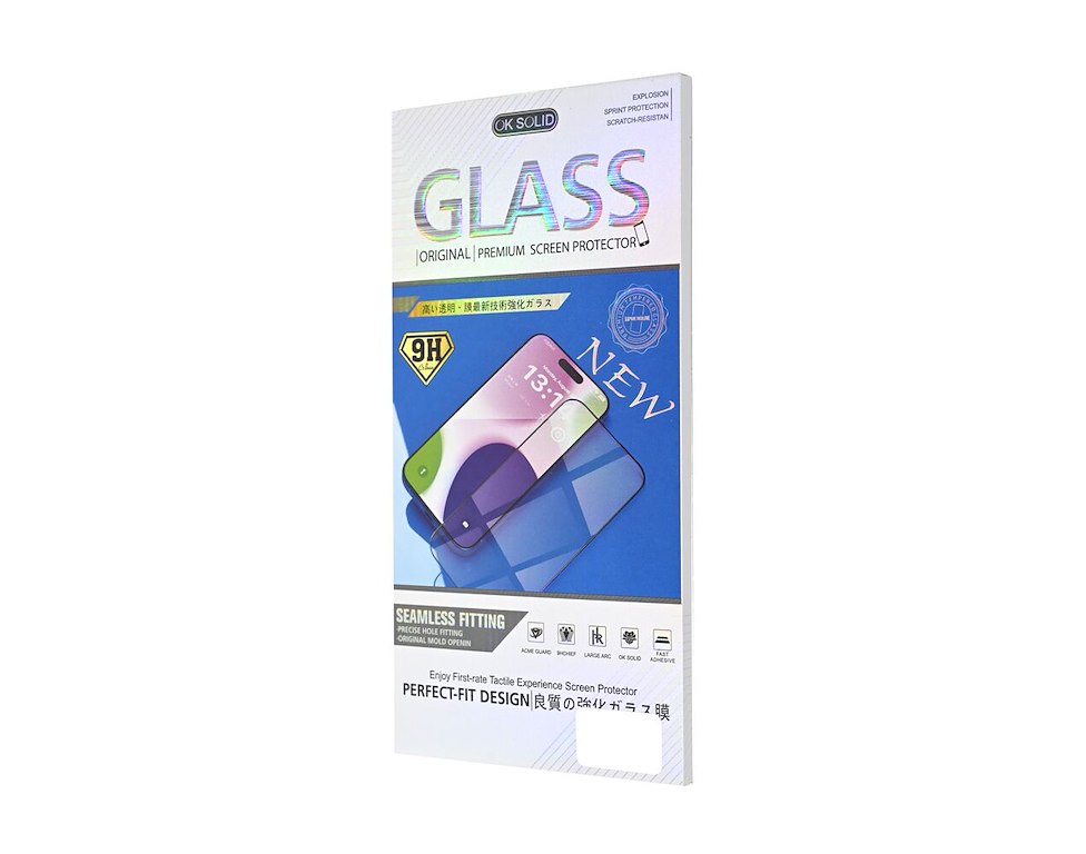 Zastitno staklo Tempered glass 21D - iPhone 17 Pro Max 6.9 crni