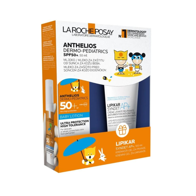 LA ROCHE-POSAY PROMO ANTHELIOS BABY LOTION SPF50+50ML + LIPIKAR SYNDET AP+100ML