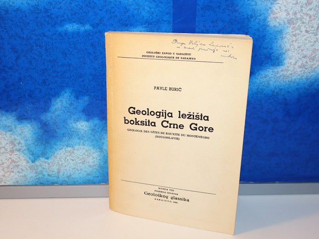 Geologija Ležišta Boksita Crne Gore   Pavle Burić