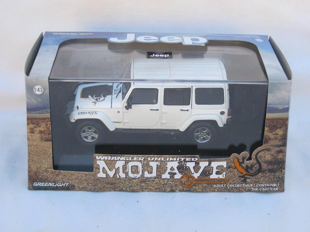 1:43 greenlight jeep wrangler mojave