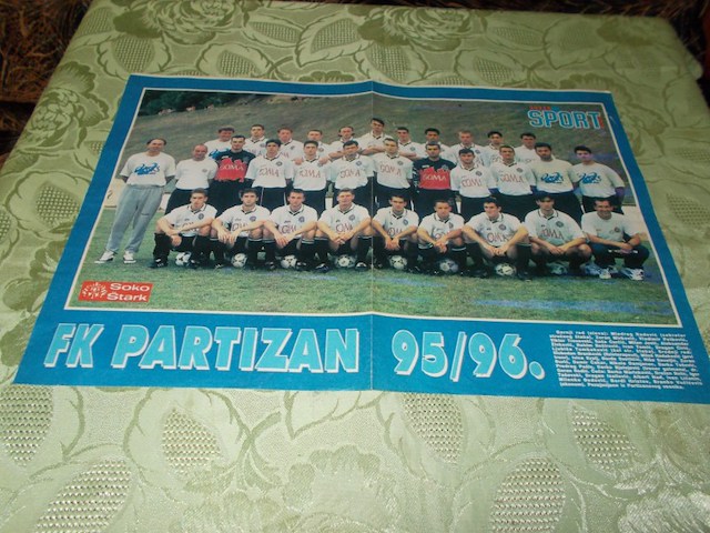 FK Partizan Beograd - 1995/96 - 44x30 cm